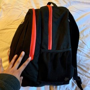 adidas | Bags | Adidas Backpack Black Pink Double Zipper | Poshmark